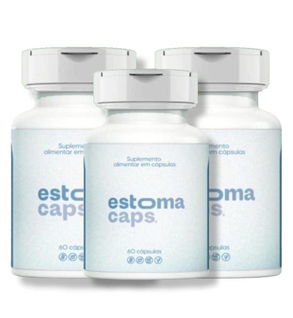Estoma Caps - (3 Potes) 180 Caps - 100% Original - Visual Suplementos ...