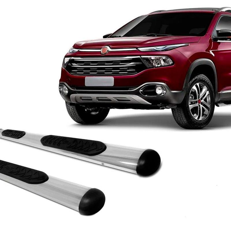 Estribo Lateral em Aço Oval Cromado Fiat Toro 2016 Até 2023 - Track ...