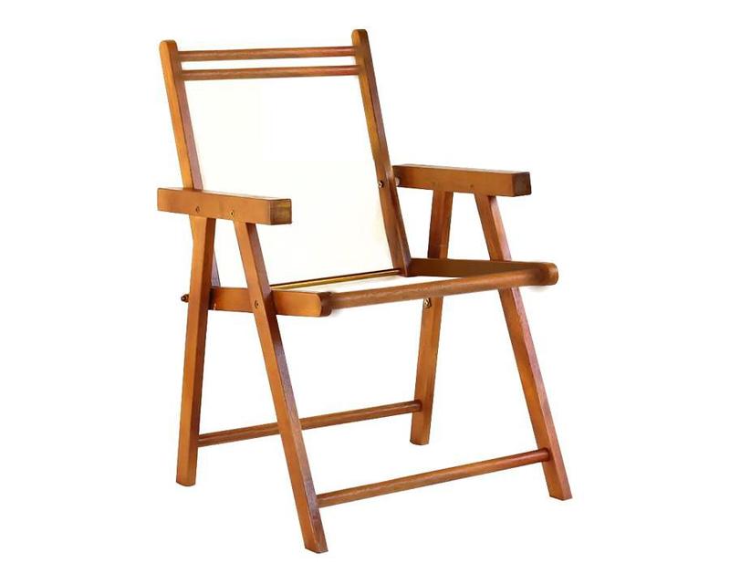 Estrutura Cadeira Praia Dobrável Envernizada Sem Tecido - Móveis Brasil ...