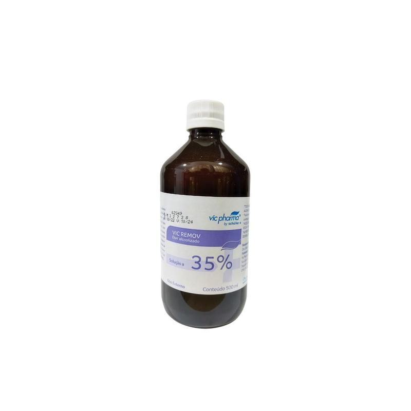 Eter etilico 35% 500ml vic removedor de esparadrapo - vic pharma - Medicamentos - Magazine Luiza