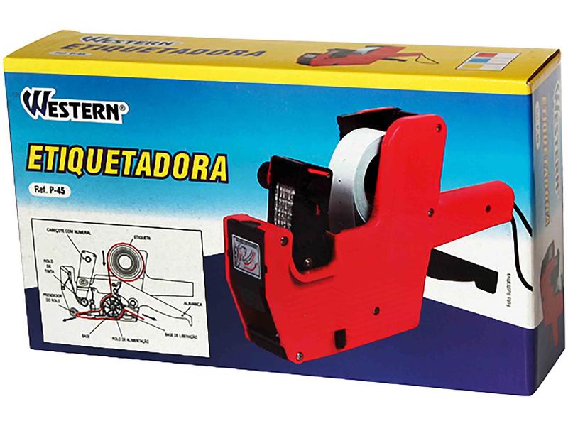 Etiquetadora Manual 8 Dígitos Western - P-45 - Etiquetadora / Rotulador ...