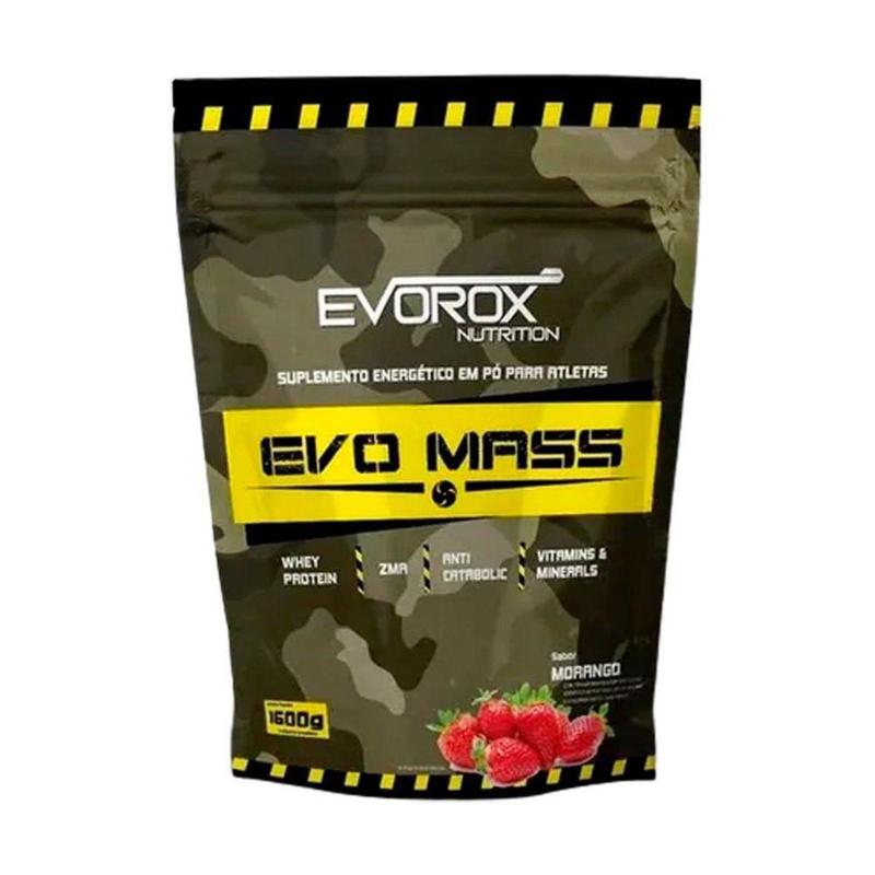 Evo Mass Morango 3Kg Evorox - Anticatabolic - Evorok - Hipercalórico ...