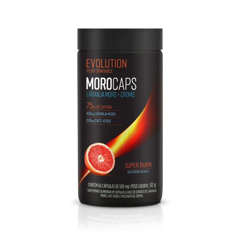 Evolution Performance: Moro Caps - Laranja moro, café verde, cromo e beterraba (60 caps ...