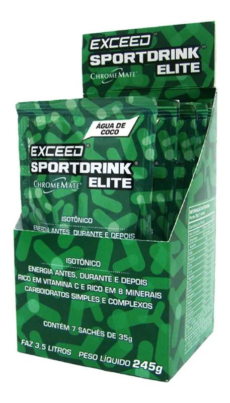 Exceed Sportdrink Elite Isotônico Caixa 7 Sachês 35g Cada - Produtos para Energia - Magazine Luiza