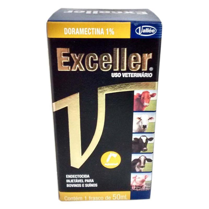 Exceller 50ml Vallée Doramectina Bovinos Suínos - Farmácia Pet ...