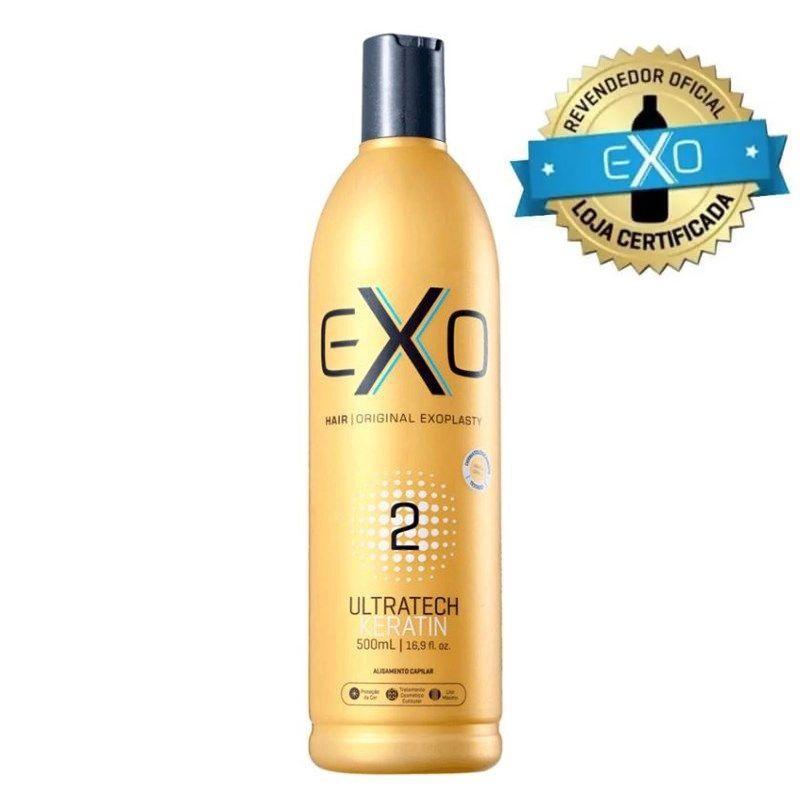 Exoplastia Capilar Exo Hair Ultratech Keratin 500ml Passo 2 - Kit de ...