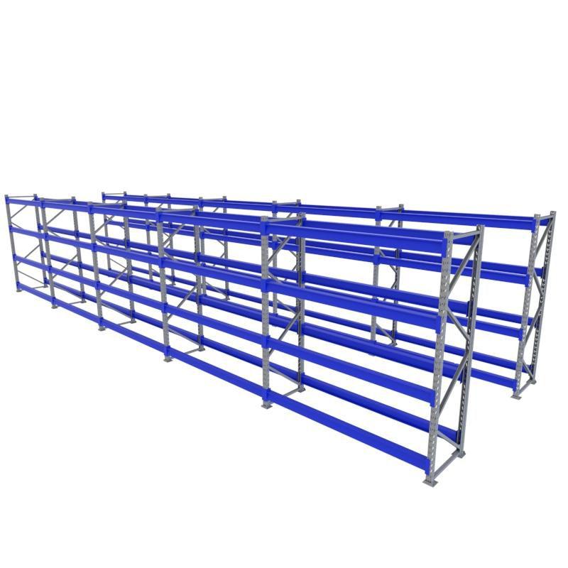 Expositor 10 mini porta pallet 250 kg 180x200x60 (CxLxP) cinza com azul ...