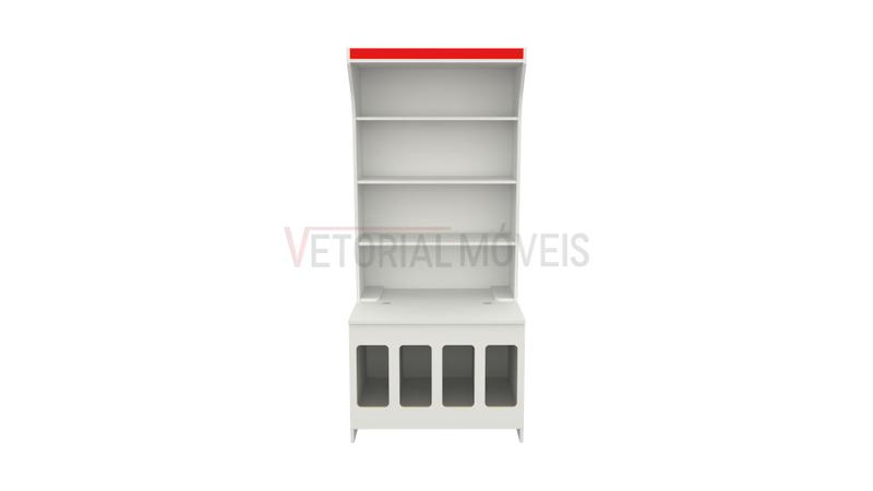 Expositor De Ração 4 Divisões Mdp (cães, Gatos, Balcão) - VETORIAL ...