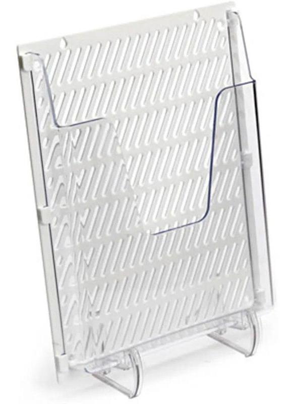Expositor Display Office Branco / Cristal Com Suporte Waleu - Maxcril ...