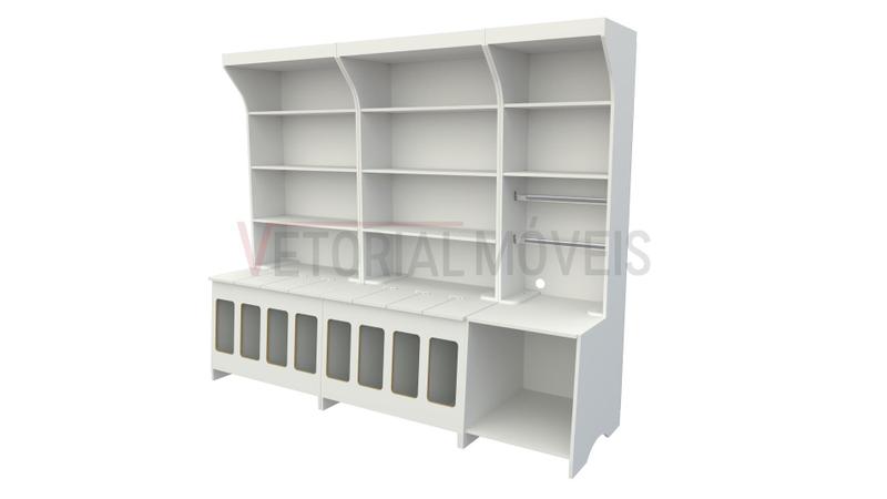 Expositor Ração Pet Box (balcão Vitrine Prateleira Cães) - VETORIAL ...