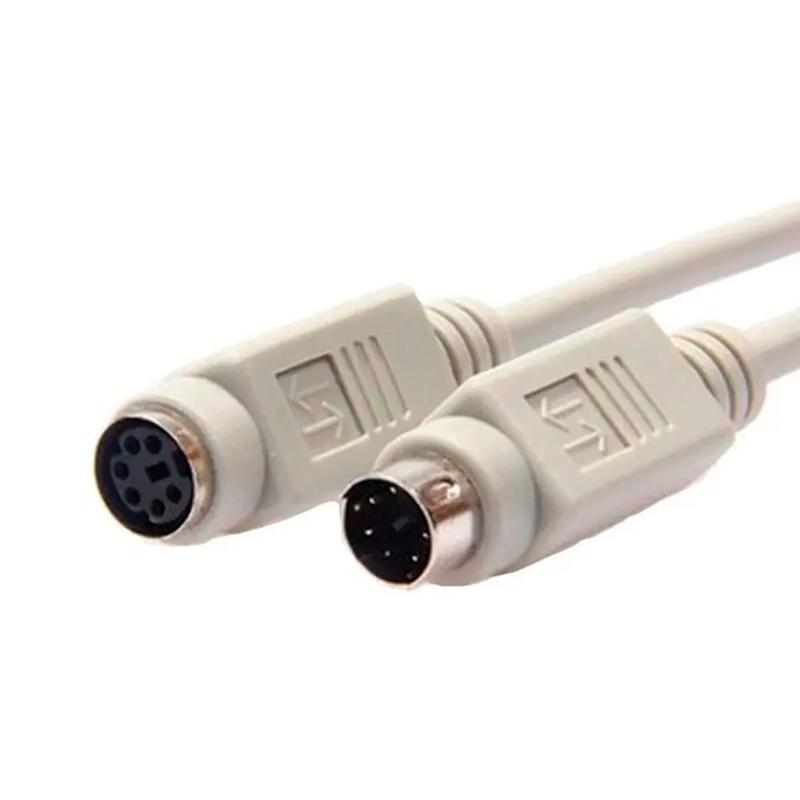 Extensão Mouse Teclado Ps2 Mini Din Cabo Pc Note 3 Metros - ED - Cabo ...