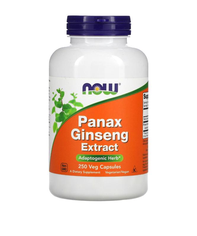 Extrato de Panax Ginseng 500mg 250 Cápsulas Now Foods - Fitoterápicos ...