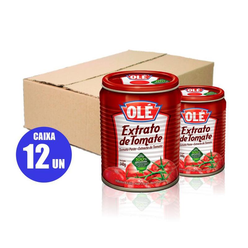 Extrato tomate ole lt 340g ab facil 12un - Extrato de Tomate / Passata ...
