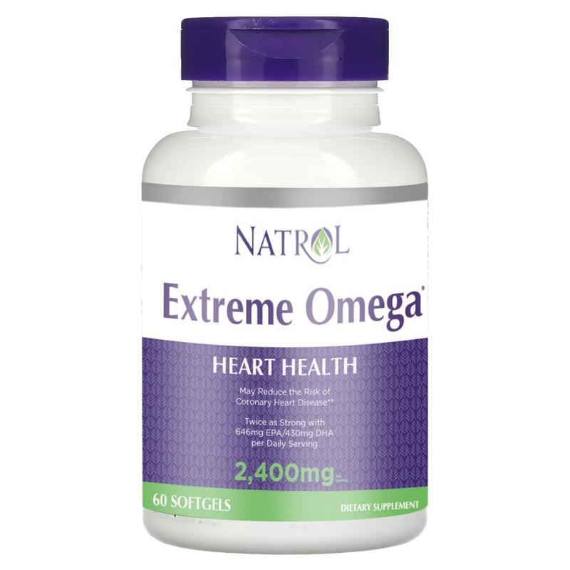 Extreme Omega 2,400mg- natrol-60 cápsulas - Ômega 3 / Óleo de Peixe ...