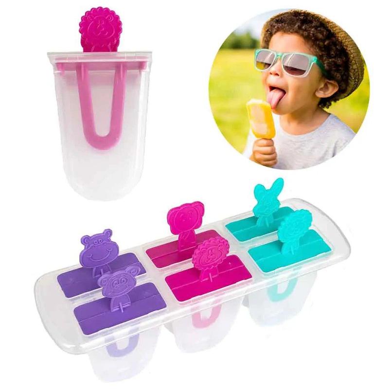 Fábrica De Picolé Picoleteira - Forma para 6 Picolés Sorvete - Forma de ...