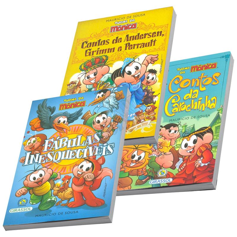 Fábulas Contos Clássicos Coleção Turma da Mônica 3 Volumes - Outros ...