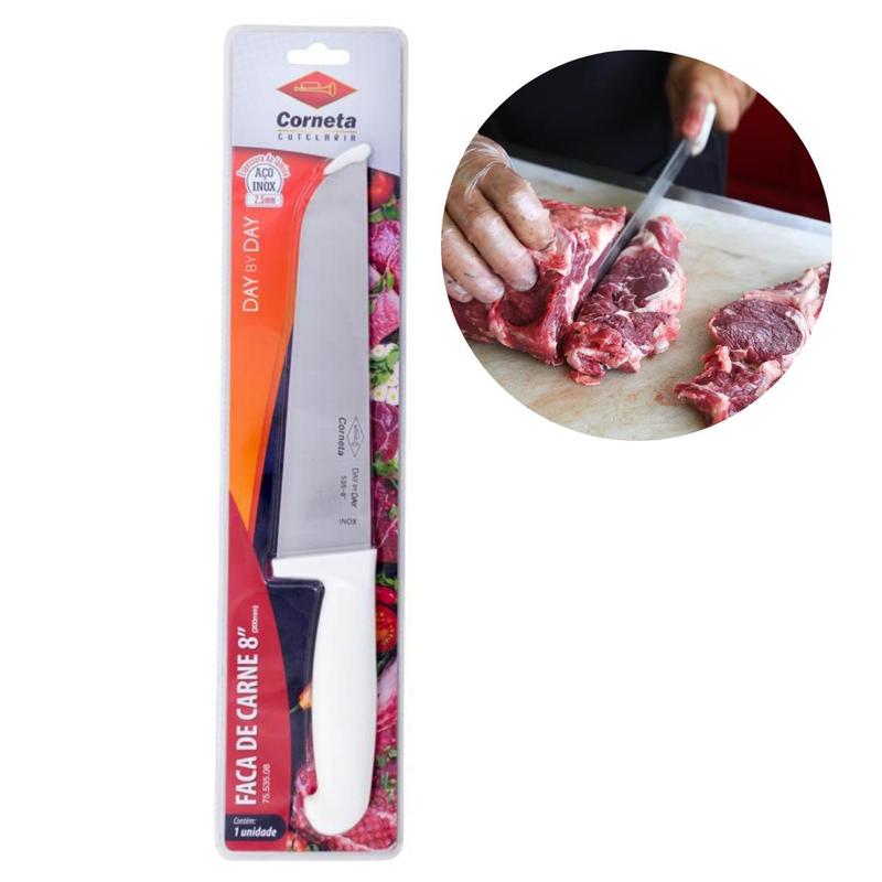 Faca de carne grande corte extremo aço inox não enferruja p/ açougues ...