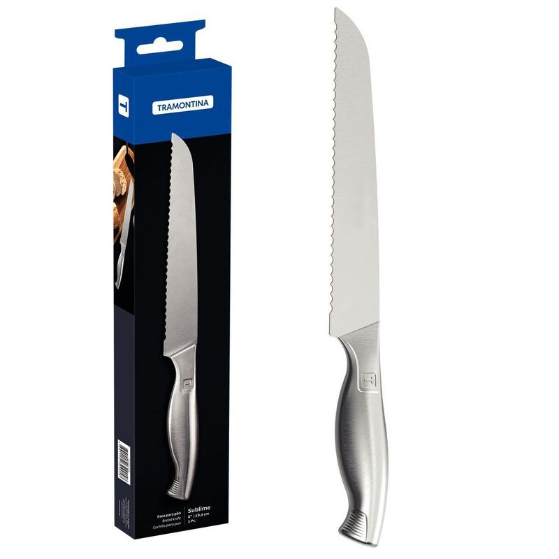 Faca De Serra Inox 33cm Grande Torta Pão Bolo Serrilhada Tramontina ...