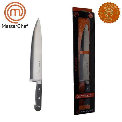 Faca Do Chef 10 Masterchef Profissional Line Inox Forjada - Gedex ...