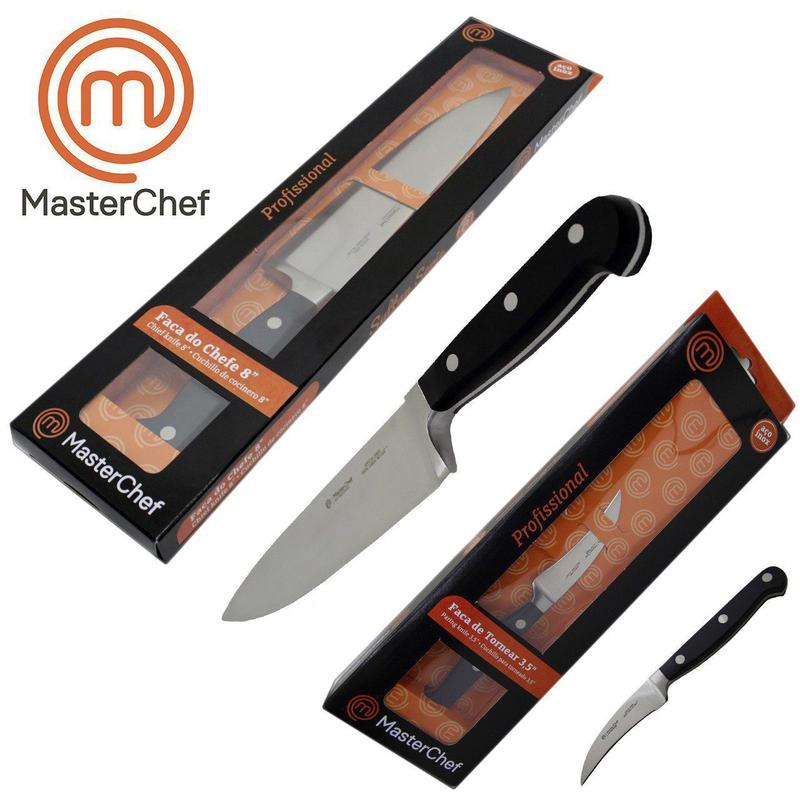 Faca do Chef 8 + Faca de Tornear 3,5 MasterChef Profissional - Facas ...
