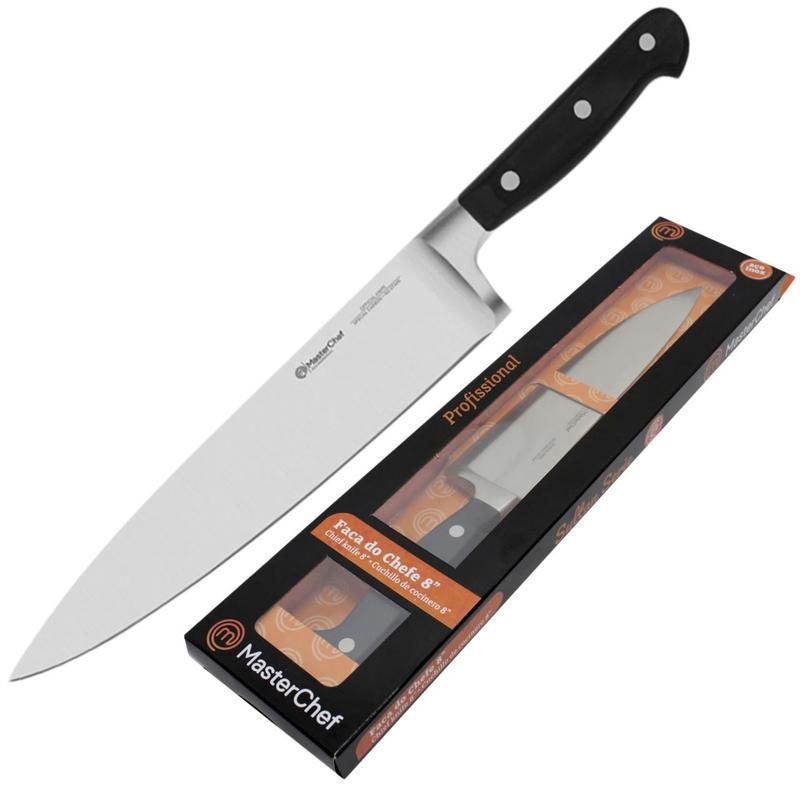 Faca do Chef 8 MasterChef Profissional Line Inox Forjada - Faca Chef ...