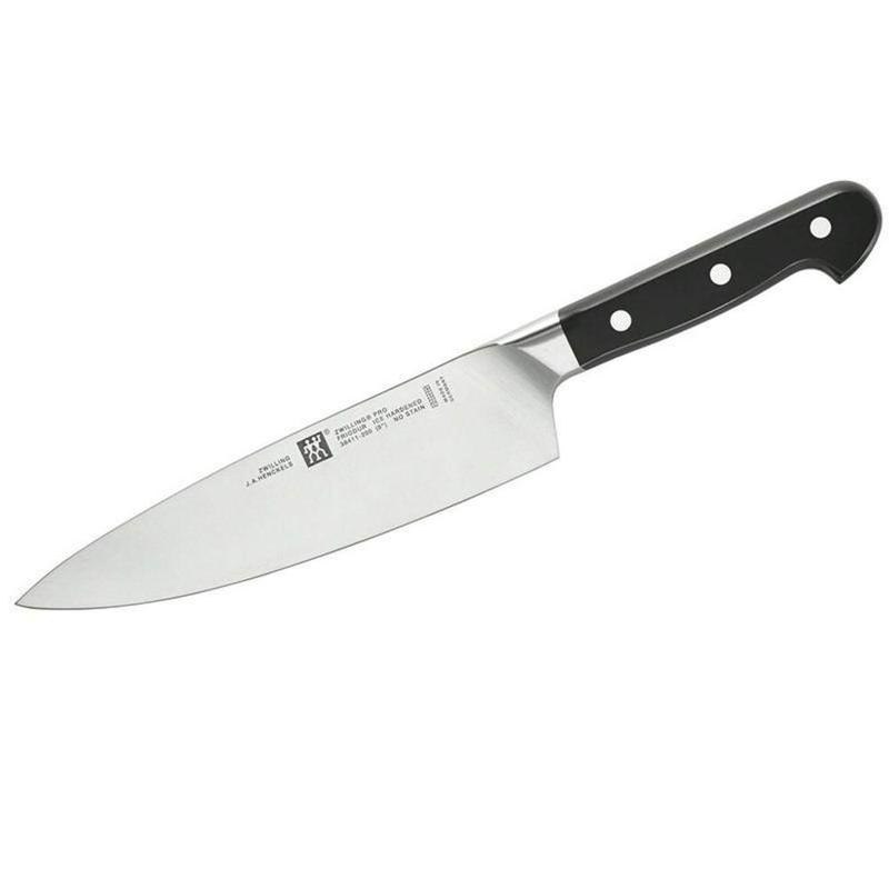 Faca do Chef 8 Polegadas Lâmina Longa em Aço Inox Zwilling Pro - Faca ...
