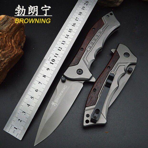 Faca Ferramenta Dobrável Semi Automático Estilo Browning FA24 ...