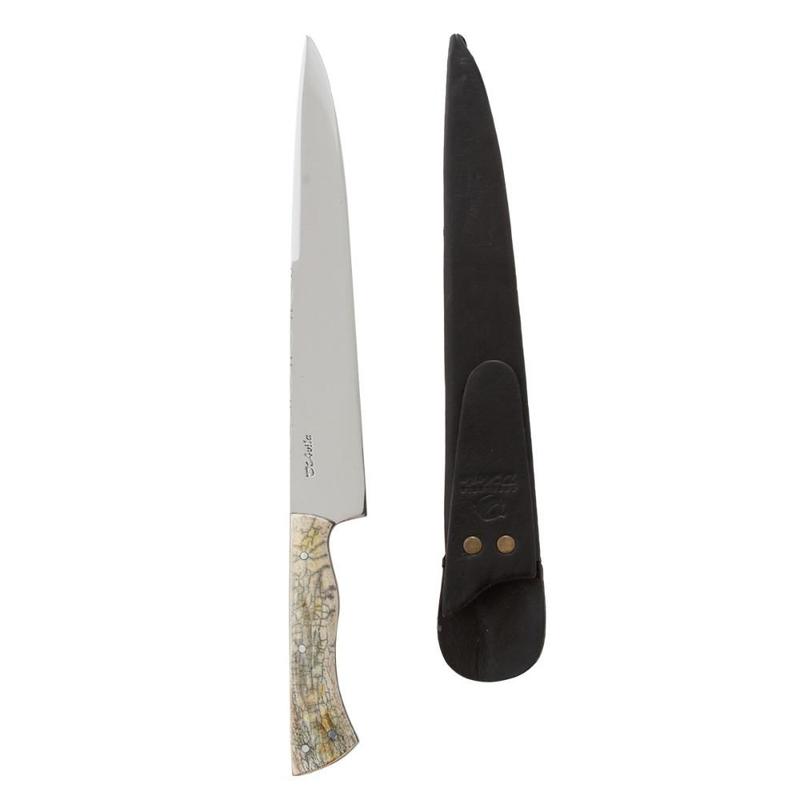 Faca Gaúcha Laminada 10" Defesa Pessoal/Culinária Aço Carbono 5160 Cabo ...