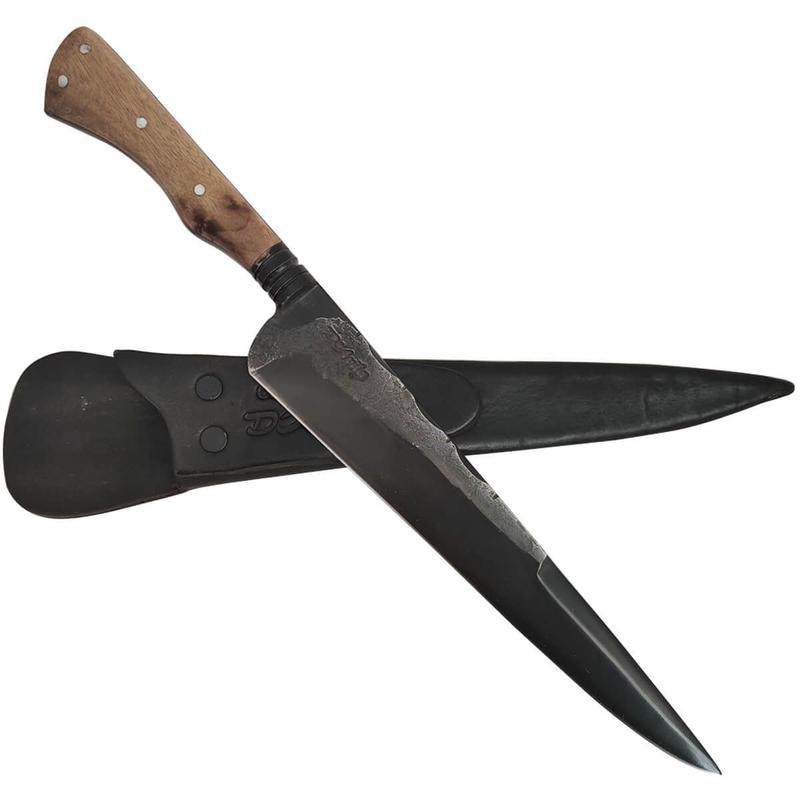 Faca Integral Davila 8' Forjada Aço Carbono 5160 Oxidada Fosfatizada ...