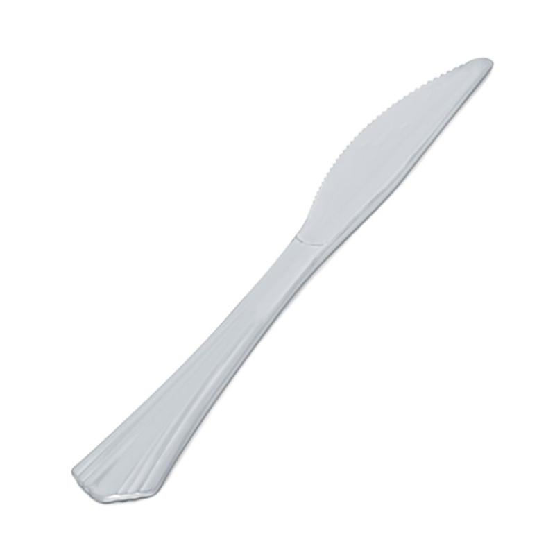 Faca Refeição Prata c/10 - Silver Plastic - Silverplastic - Facas ...