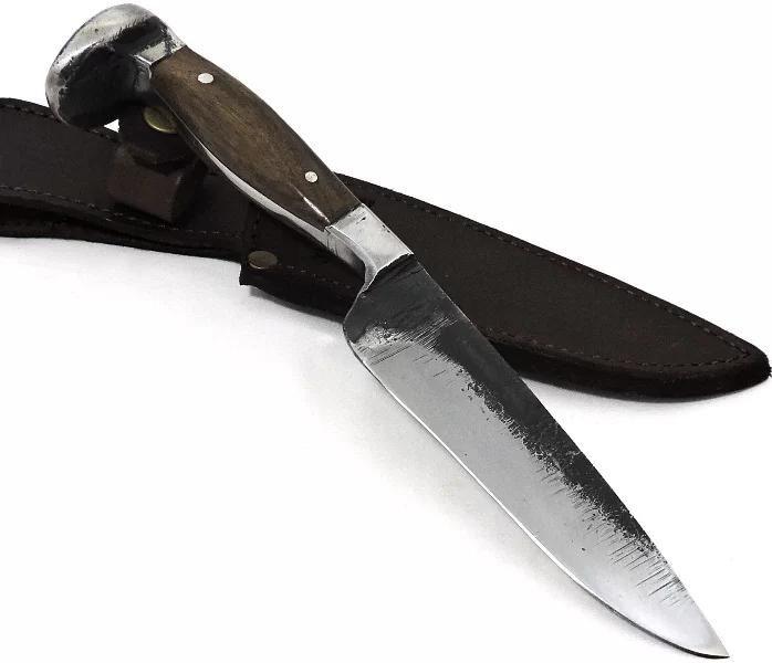 Faca Skinner Forjada, Prego Trilho Trem c/ Bainha - 5 Pol. - Xiru das ...