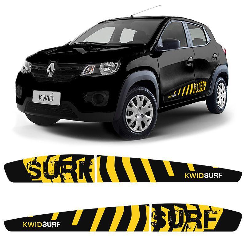 Faixas Kwid 2018 2019 2020 2021 2022 Adesivos Surf Amarelo - SPORTINOX ...