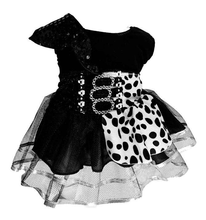 Fantasia Cruela de Vil Bebê Luxo Mesversário Vilã Halloween - Fantasias ...