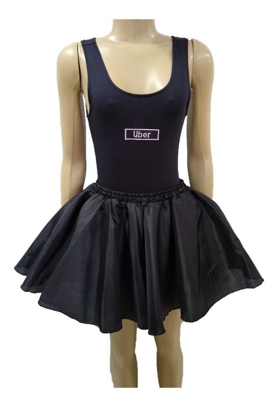 Fantasia Feminina Uber / Body + Saia De Tule - Imperadores da Folia ...