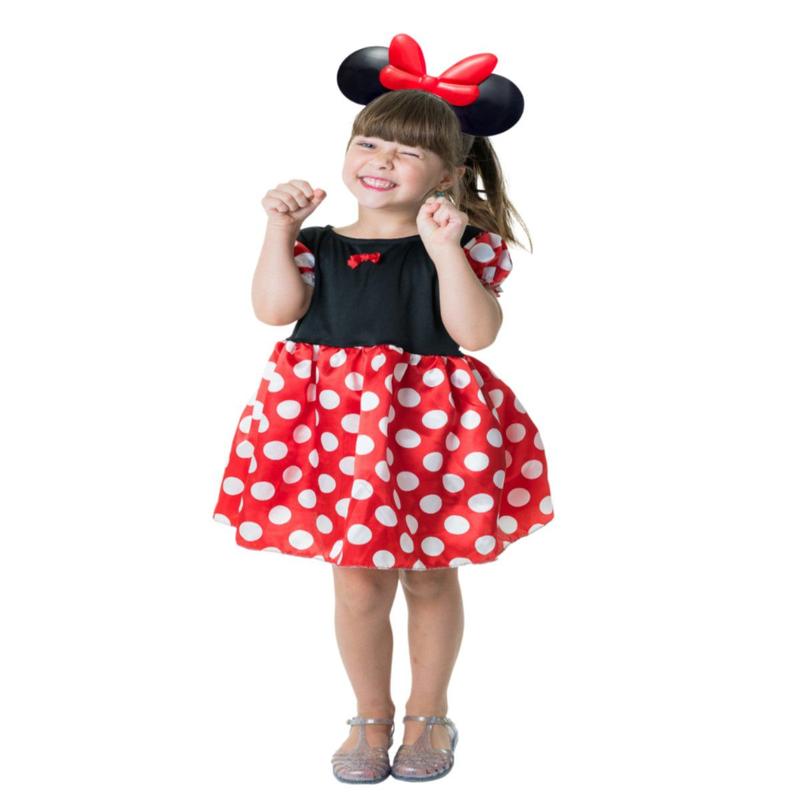 Fantasia Minnie Mouse Infantil Menina Ratinho Disney - Master Toys ...