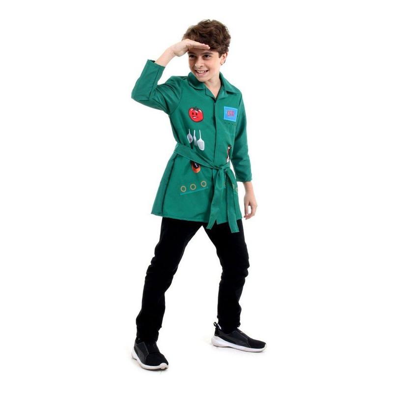 Fantasia Pippo Casaco Verde Dpa Detetives Do Prédio Azul - Sulamericana ...