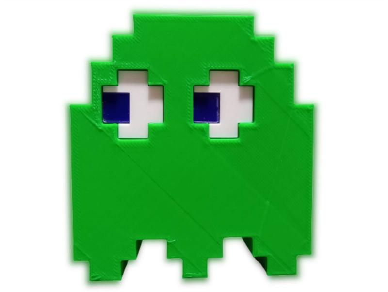 Fantasma Pac Man Presente Criativo Game Anos 80 - Super 3D - Luminária ...