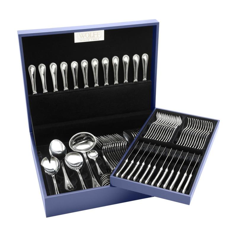 Faqueiro 101 pcs Inox Geneve Com Estojo de Madeira - Wolff - Faqueiros ...
