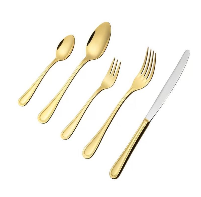 Faqueiro 30 peças Inox Wolff Dourado Avalon - Faqueiros - Magazine Luiza