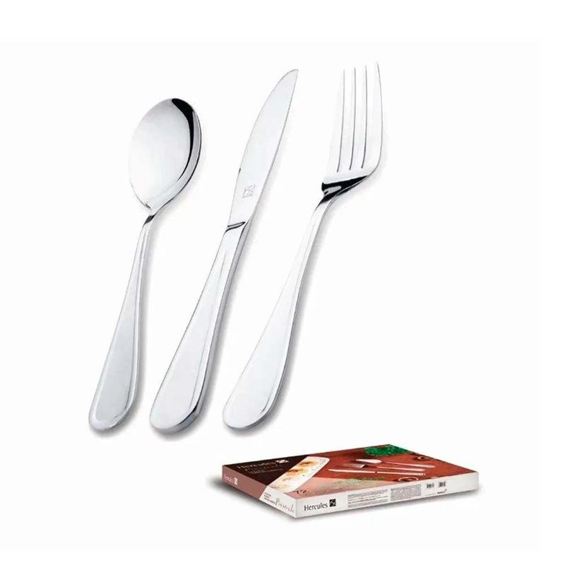 Faqueiro 42 Peças de Aço Inox com Estojo de Papelão Hercules Piamonte ...