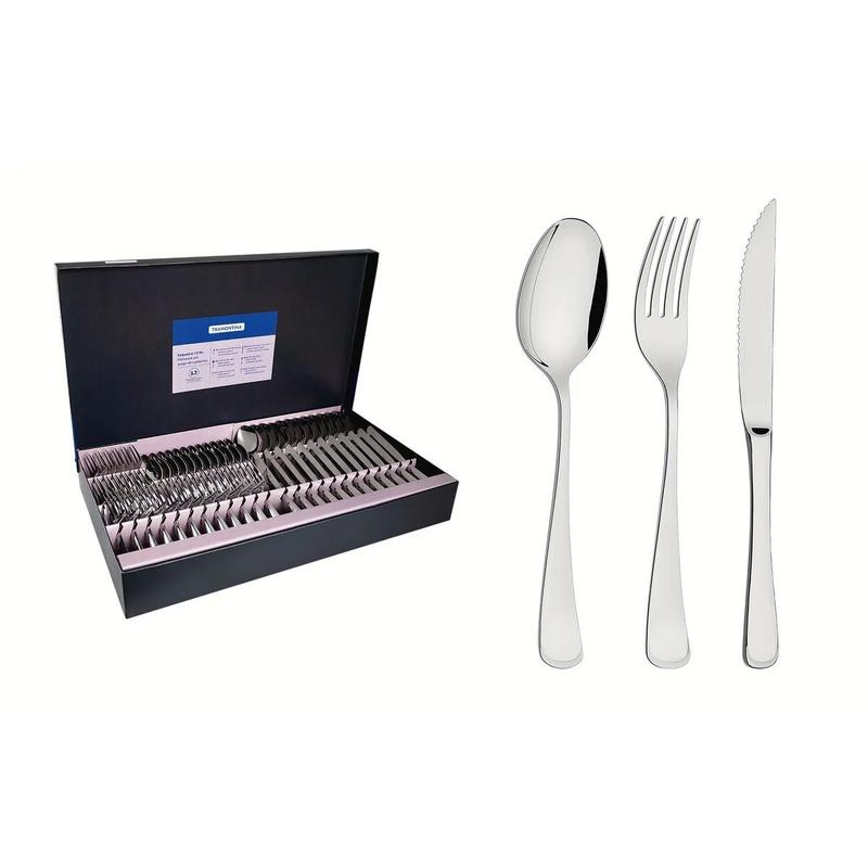 Faqueiro Aço Inox Facas Churrasco 72 Pcs Mônaco Tramontina - Faqueiro ...