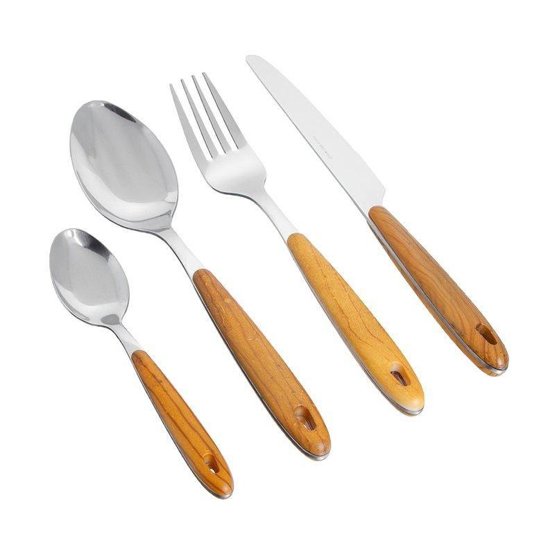 Faqueiro Atena Natural e Inox 25 Peças - Home Style - Faqueiros ...