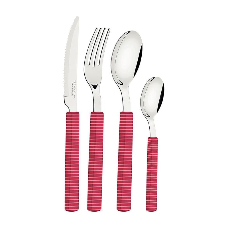 Faqueiro Bliss com Lâminas em Inox e Cabos de Polipropileno Viva ...