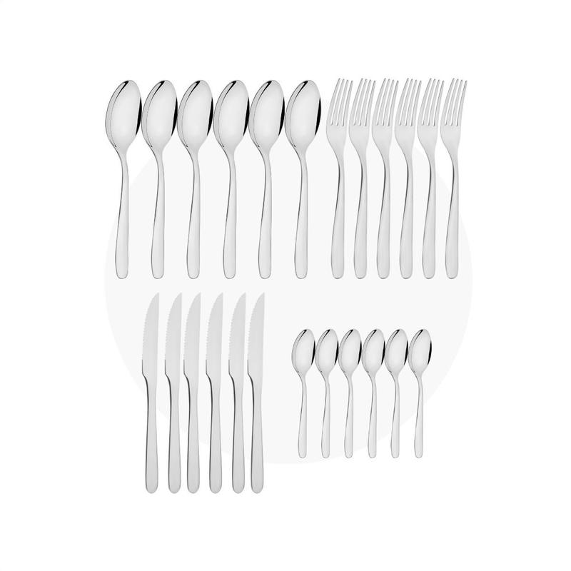 Faqueiro em aço inox 24 peças havai resistente tramontina - Tramontina ...