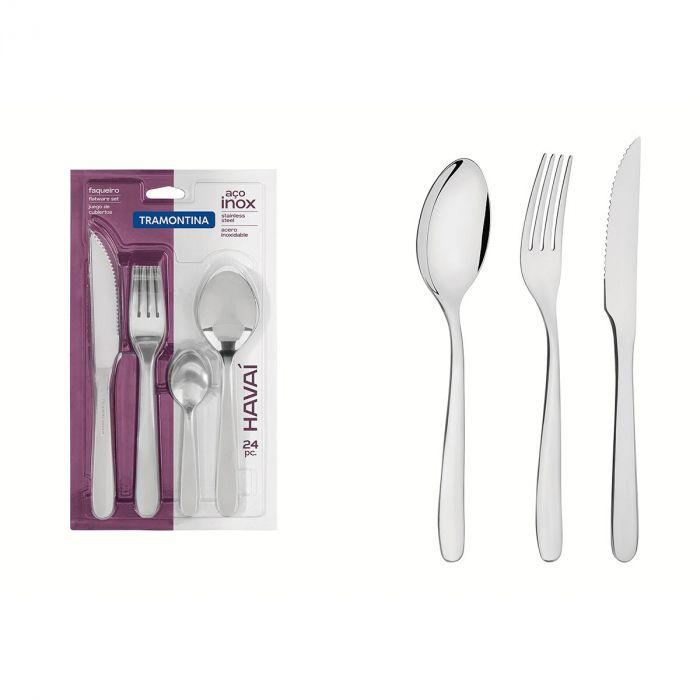 Faqueiro Tramontina Havaí em Aço Inox com Facas para Churrasco ...