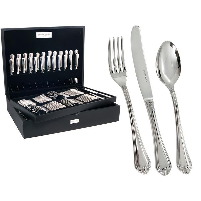 Faqueiro Victorian 130 Peças Aço Inox C/Estojo 18/10 3MM -Fracalanza ...