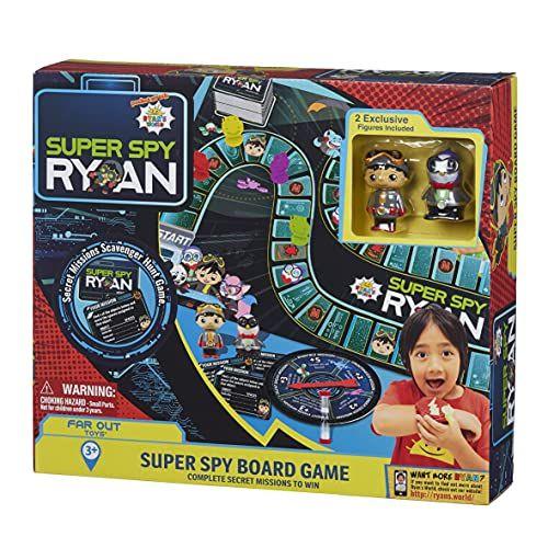 Far Out Toys Ryan's World Super Spy Board Game, Caça ao Tesouro de ...