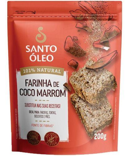 Farinha De Coco Marrom 200g Santo Óleo - SANTO OLEO - Farinha ...