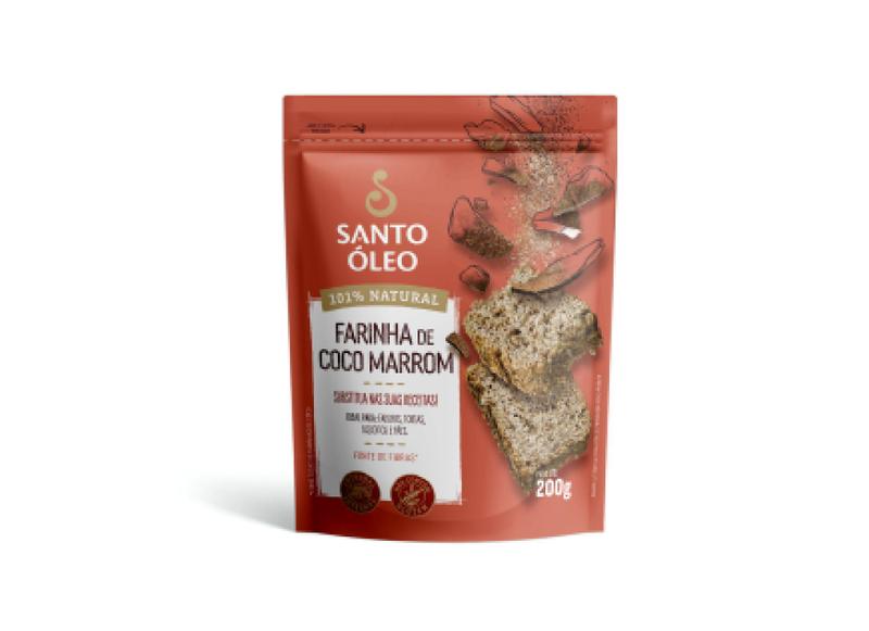 Farinha de Coco Marrom 200g - Santo Oleo - Farinha - Magazine Luiza