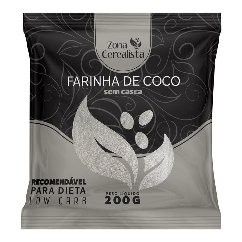 Farinha de Coco Sem Casca Zona Cerealista 200g - ZONA CEREALISTA ONLINE ...